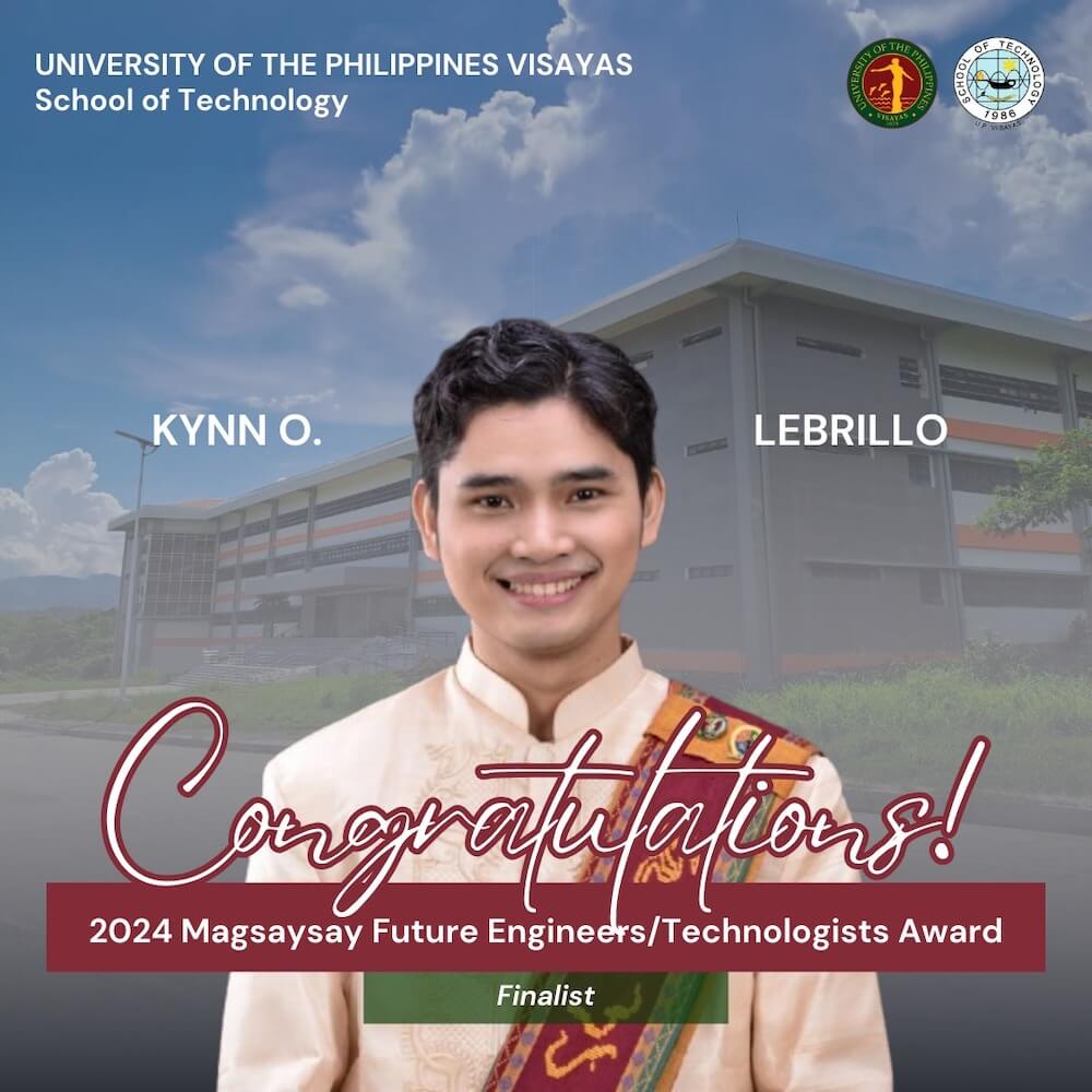 Lebrillo makes it to 2024 Magsaysay Future Engineers/Technologists Awards