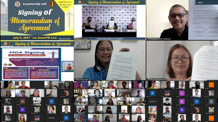 UPV and DepEd Region VI sign MOA for Basic Education Research ...